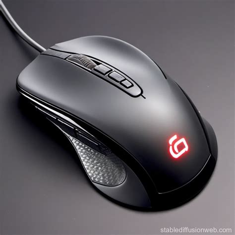 Carbon Ergonomic Portable Mouse Stable Diffusion Online