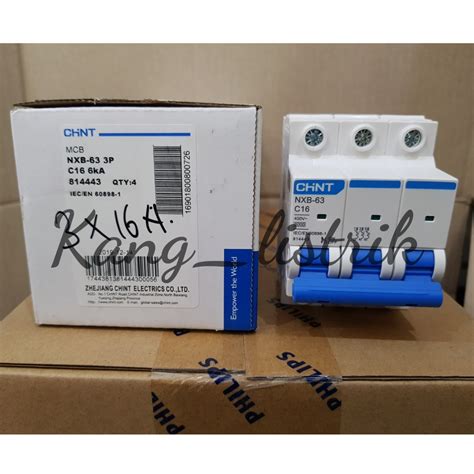 Mcb Chint Nxb 63 3phase Mcb 3phase Chint 6a 40a Lazada Indonesia