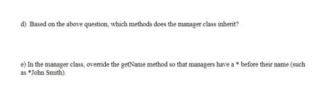 Solved 15 Suppose The Class Employee Is Declared As