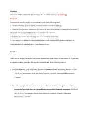 6 Docx Question Access The FASB S Codification Research System At The FASB Website Fasb