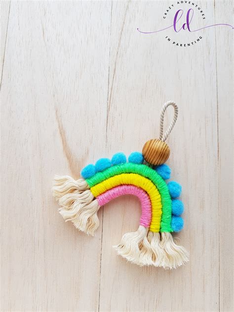 Art And Collectibles Macrame Sunshine Macrame Rainbow Pe
