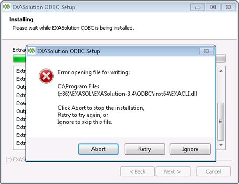 ODBC Driver For Windows Exasol DB Documentation