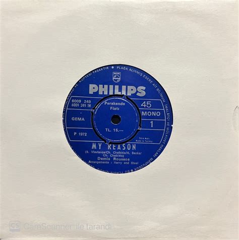 Demis Roussos My Reason 45lik Plak