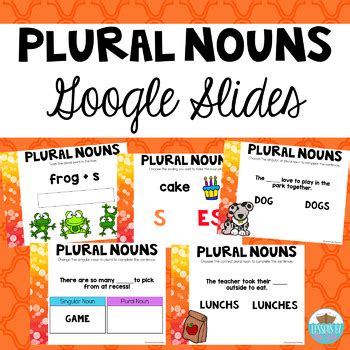 Plural Nouns Adding S Or ES Google Slides By Lessons By The Lake