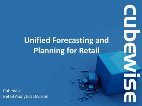 PPT Unified Forecasting And Planning For Retail PowerPoint Presentation ID