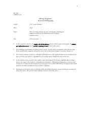 Annotated Bibliography For Research Paper Evaluating And Course Hero