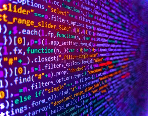 Developer Working On Program Codes In Office Database Bits Access Stream Visualisation