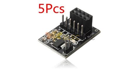 5pcs socket adapter module board for 8 pin nrf24l01 wireless transceiver