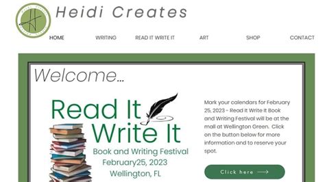Heidi Creates Presents The 2nd Annual Read It Write It Festival At The
