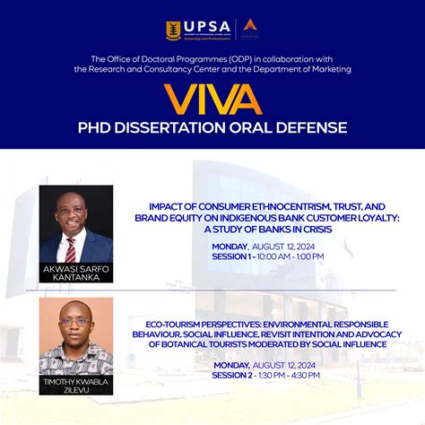 Viva Phd Dissertation Oral Defense Upsa