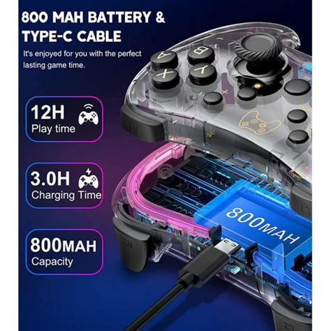 Beboncool Wireless Switch Pro Controller For Nintendo Switch Lite Oled Pc Ios Android Switch