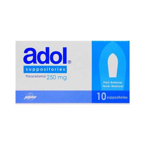 Adol 250mg Suppositories 10s