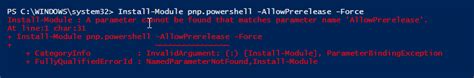 How To Update Pnp To Latest Nightly On Powershell 5 · Pnp Powershell
