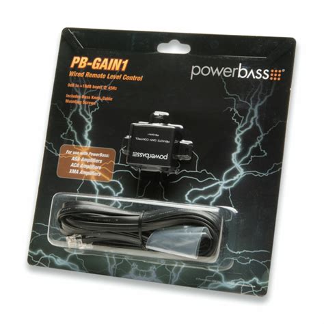 Powerbass Wired Remote Level Control Black