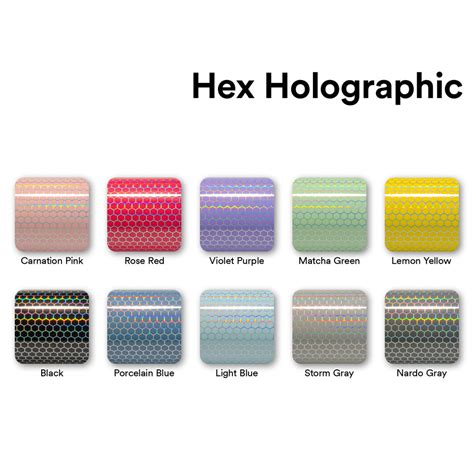 Hex Holographic Black Rainbow Vinyl Wrap Ezauto Wrap