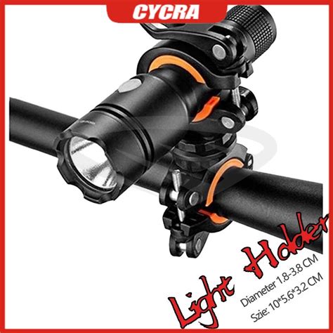 Bicycle Light Bracket Bike Led Torch Headlight Pump Stand Quick Release