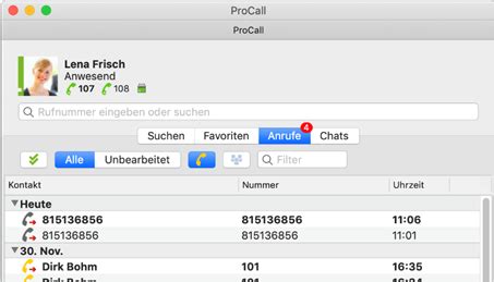 Quick Start Guide F R Den Benutzer Procall Enterprise Client F R Macos