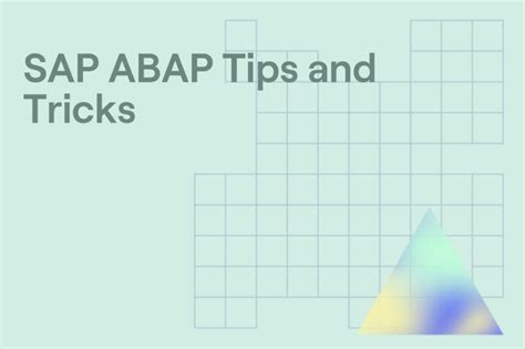 On Linkedin Sap Abap Tips And Tricks
