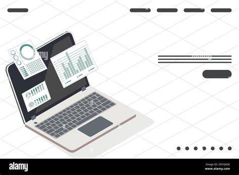 Analytics Data In Laptop Icon Stock Vector Image Art Alamy