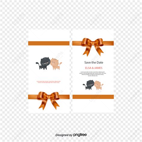 결혼식 초대의 카드 일러스트레트로선물로맨스 Png 일러스트 무료 다운로드 Lovepik