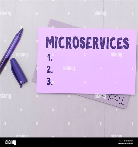 Inspiration Showing Sign Microservices Word For Software Development Technique Building Single