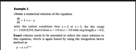 Solved Obtain A Numerical Solution Of The Equation Chegg