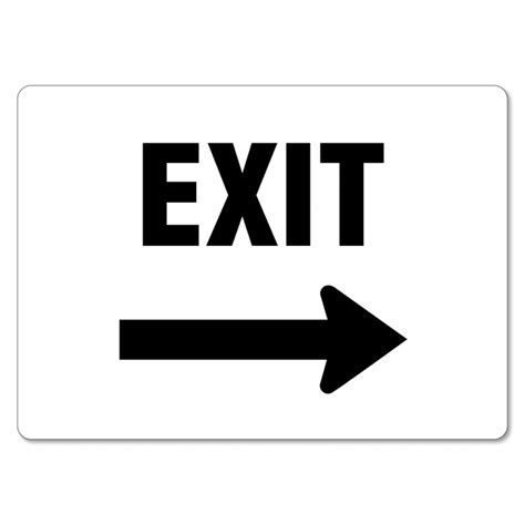 Parking Sign Car Park Exit Right Arrow The Signmaker