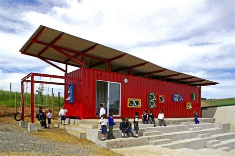 The Vissershok School Is A Colorful Shipping Container Classroom For