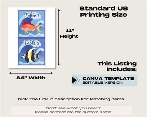 Ocean Theme Classroom Storage Labels Editable Canva Template Digital