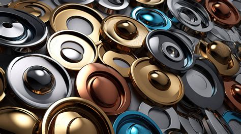 미래 지향적인 3d 렌더링 그림 배경에 설정된 현대 금속 단추 설정 배경 3d 현대 배경 현대 미래 배경 이미지 Hd 설정 3d 현대 현대 미래 배경 사진 무료