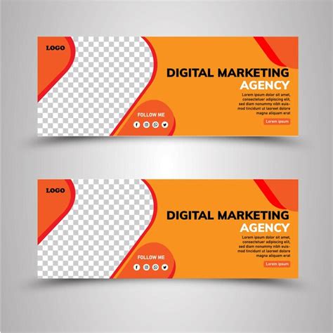 비즈니스 레터 헤드 템플릿 기업 배너 디자인 프리미엄 벡터