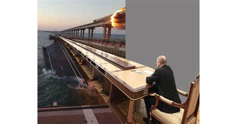 Подигравки с руснаците за взрива на Кримския мост заляха мрежата Снимки обзор