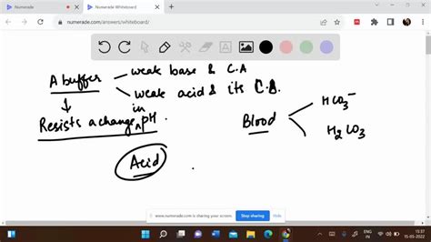 SOLVED Define A Buffer And Explain How It Is Used To Minimize Changes In Blood PH