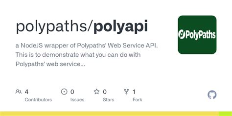 github polypaths polyapi a nodejs wrapper of polypaths web service