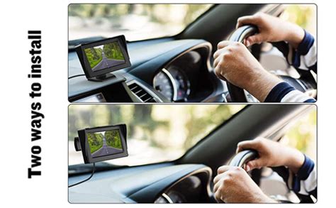 Fabtec 4 3 Dashboard Tft Lcd Screen Rear View Monitor With 8 Led Night Vision Car Reverse Camera