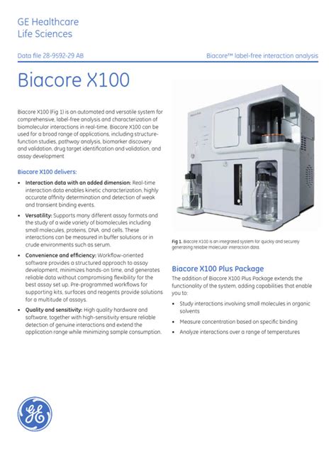 Biacore X100 Data File Pdf Assay Proteins