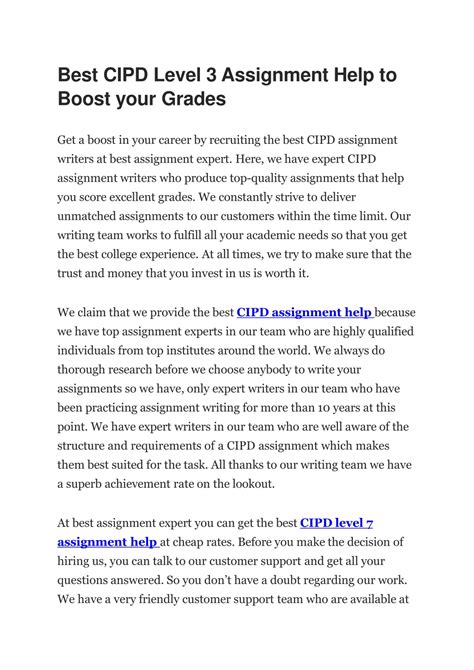 PPT Best CIPD Level Assignment Help To Boost Your Grades PowerPoint Presentation ID