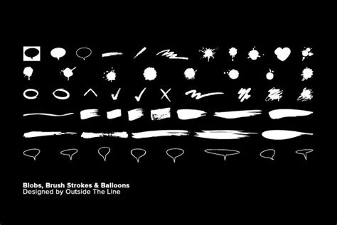 blobs brush strokes balloons font youworkforthem