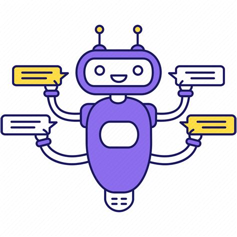 Chat Bot Chatterbot Message Messenger Robot Speech Bubble Texting Icon Download On