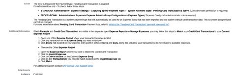 Solved Alert This Expense Cannot Be Submitted Until It I Sap