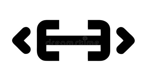 Coding Brackets With Horizontal Arrows Vector Design Generative Ai