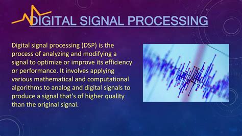Dsp Applications In Medical Field Pptx Digital Audio Computer
