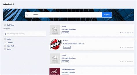 Job Board Using React Geeksforgeeks