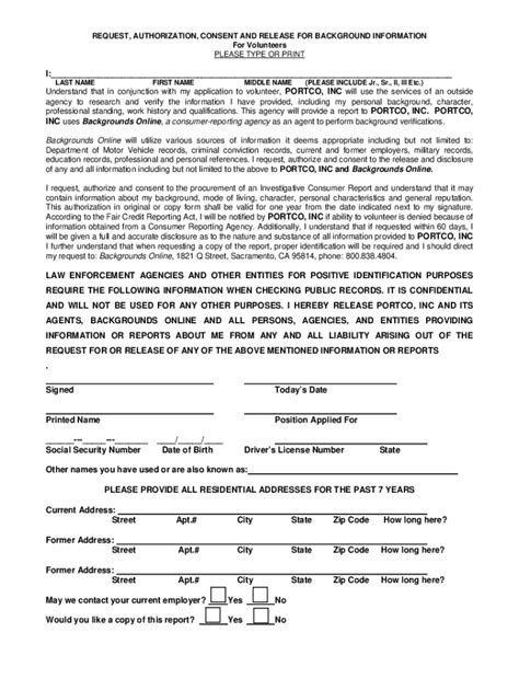 fillable online request authorization consent andfill free