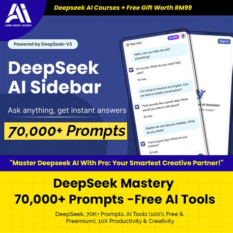 Deepseek Course Deepseek Mastery 70000 Prompts 100 Free Ai Tools