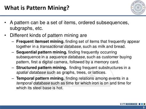 Temporal Pattern Mining