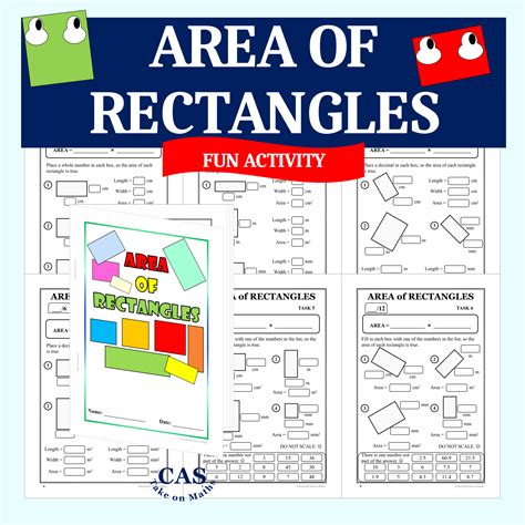 Area Of Rectangles Fun Activity Australian Teachers Marketplace