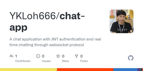 github ykloh666 chat app a chat application with jwt authentication and real time chatting