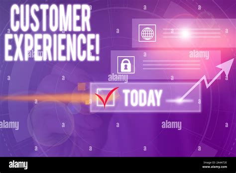 Writing Note Showing Customer Experience Business Concept For Product Of Interaction Between