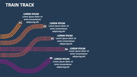 Train Track Template For PowerPoint And Google Slides PPT Slides